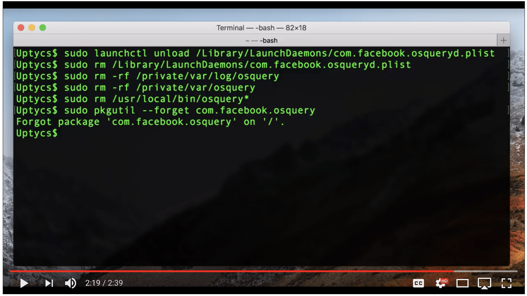 How to Uninstall Osquery From MacOS in 4 steps [Video]