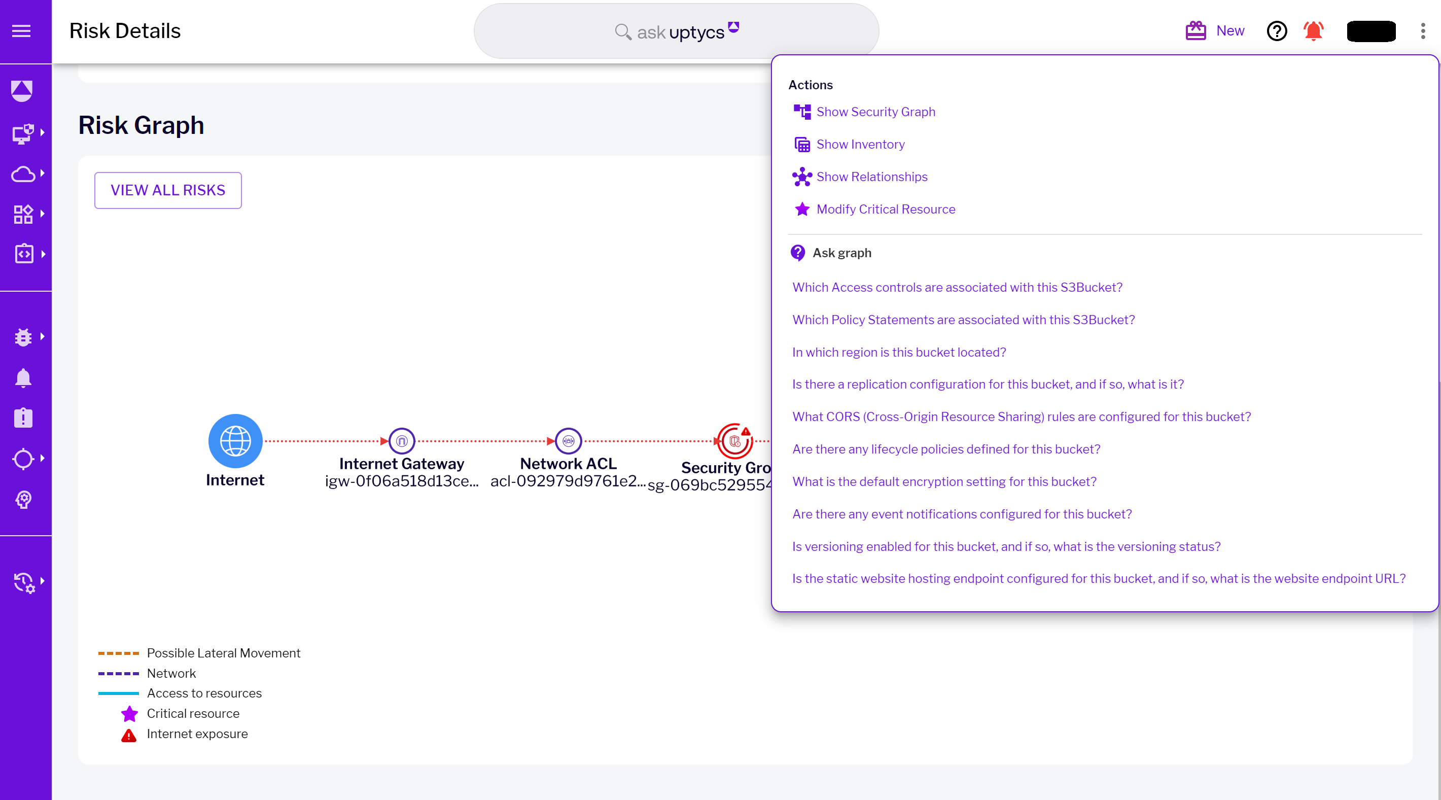 Manage Cloud Computing & AWS Security: Uptycs Risk Prioritization