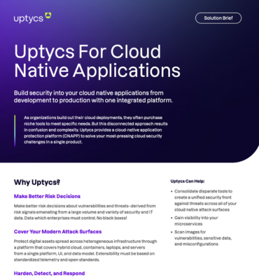 Unified CNAPP and XDR | Uptycs