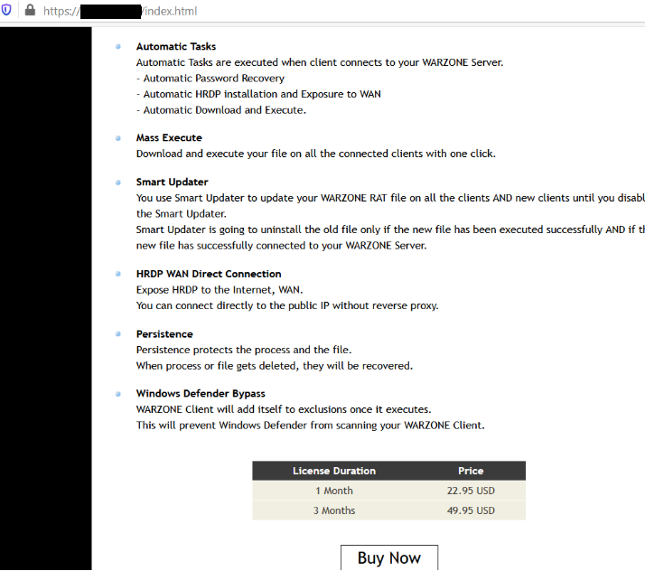Warzone RAT Comes With UAC Bypass Technique