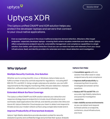 Extended Detection and Response (XDR) | Uptycs