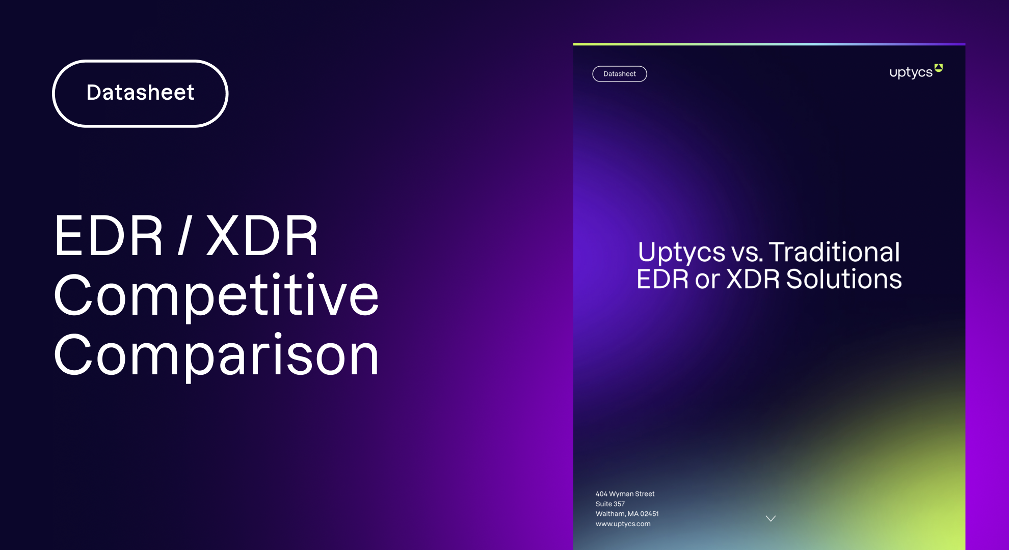 Datasheet | Uptycs vs. Traditional EDR or XDR Solutions