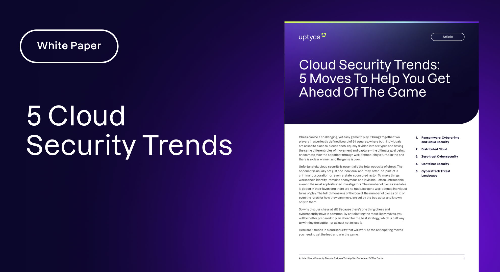 White Paper | 5 Cloud Security Trends